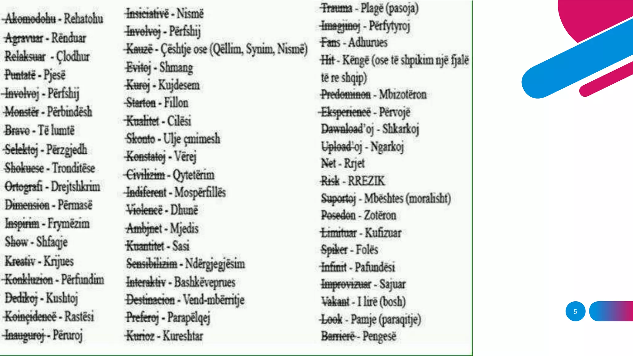 Huazimet ne gjuhen shqipe | PPTX