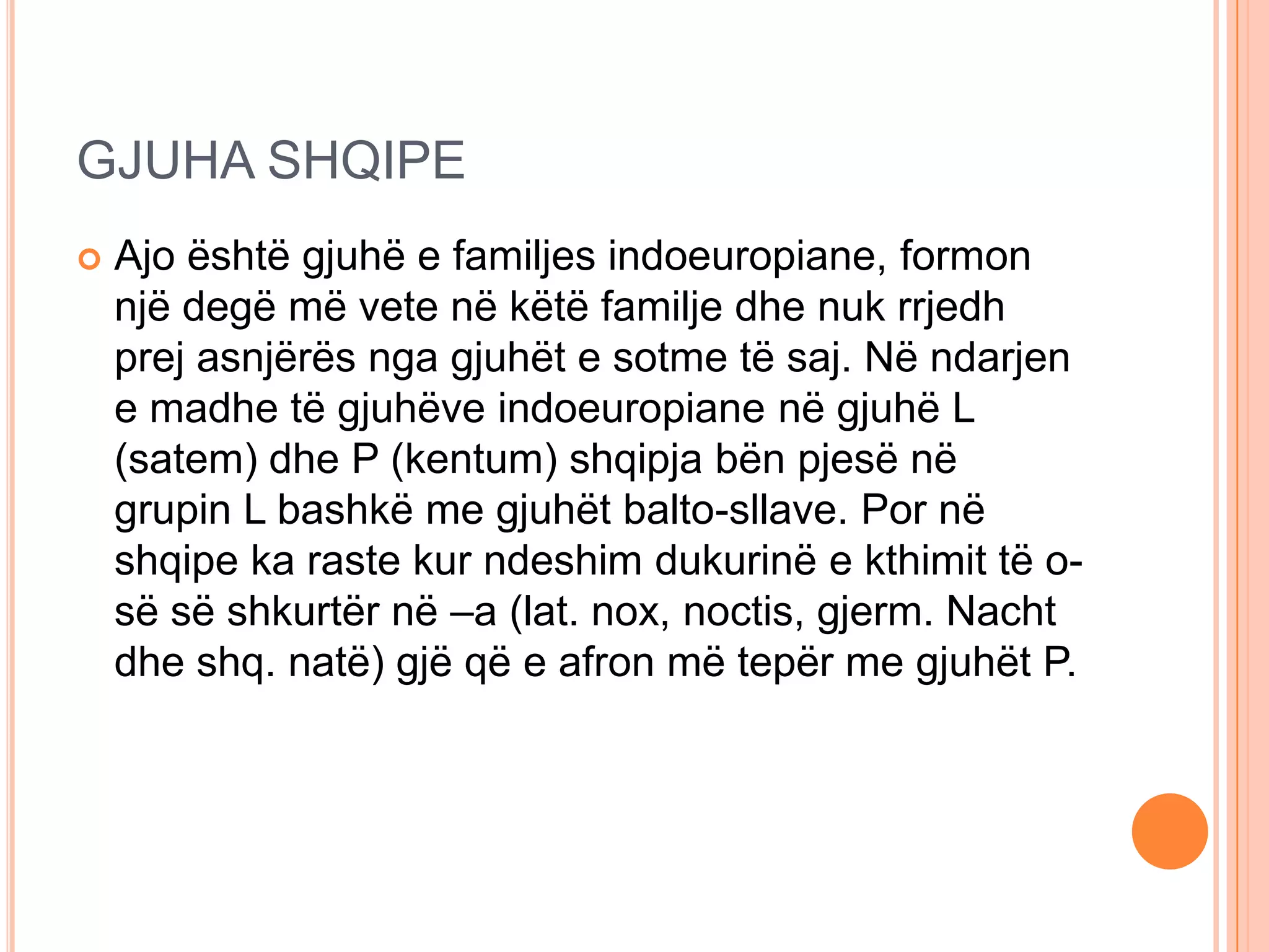 Gjuha shqipe dhe huazimet | PPTX
