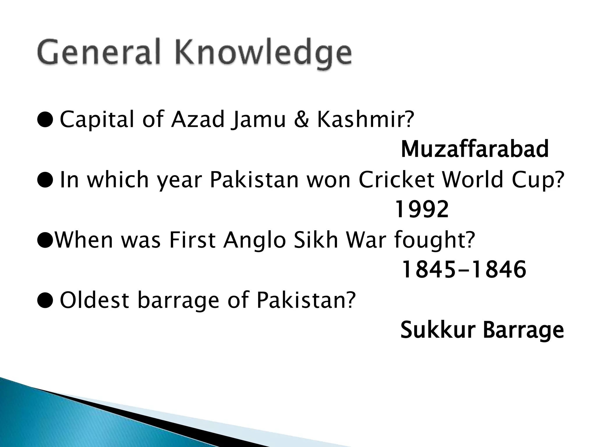 General Knowledge | PPTX