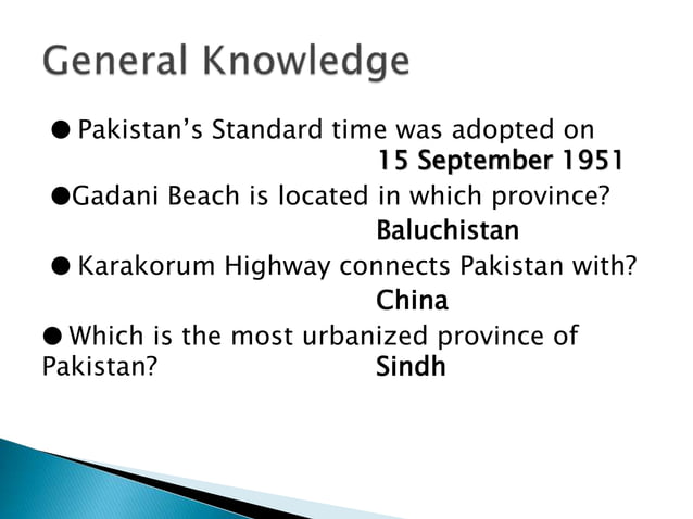 General Knowledge | PPTX