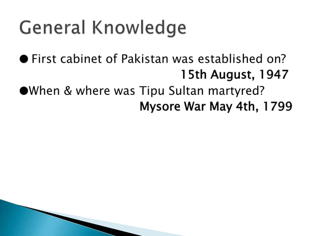 General Knowledge | PPTX
