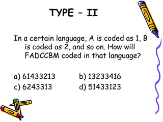Gk reasoning & codingdecoding | PPT | Programming Languages | Computing