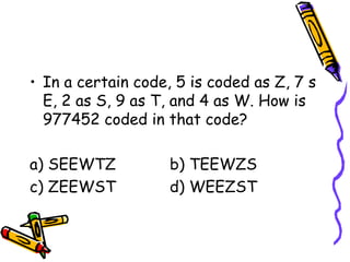 Gk reasoning & codingdecoding | PPT | Programming Languages | Computing