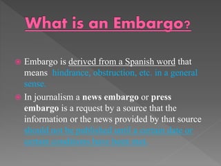 Embargo | PPT