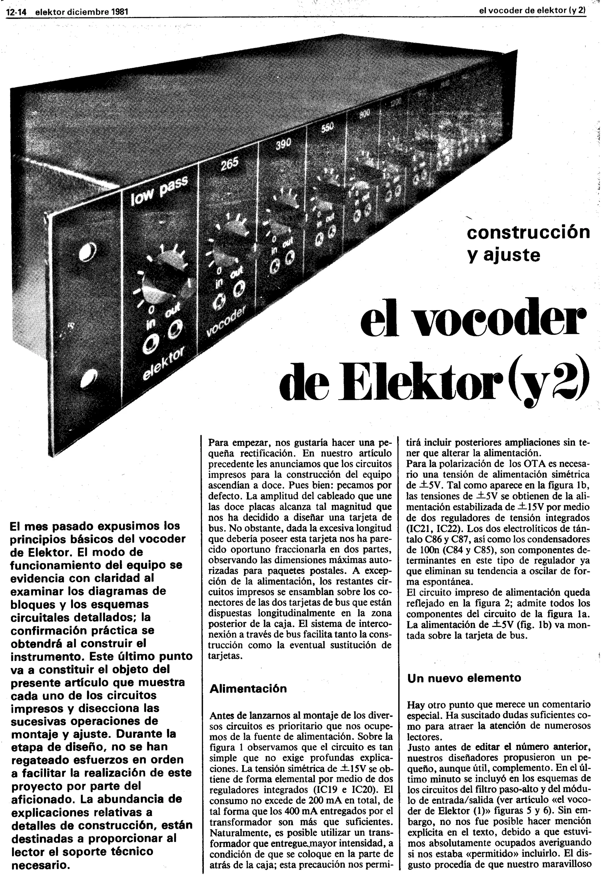 Elektor 19 (diciembre 1981) Español | PDF | Elections | Politics