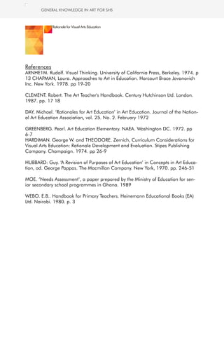 General Knowledge in Art for Senior High schools | PDF