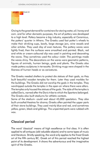 General Knowledge in Art for Senior High schools | PDF