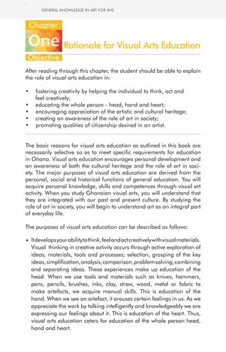 General Knowledge in Art for Senior High schools | PDF