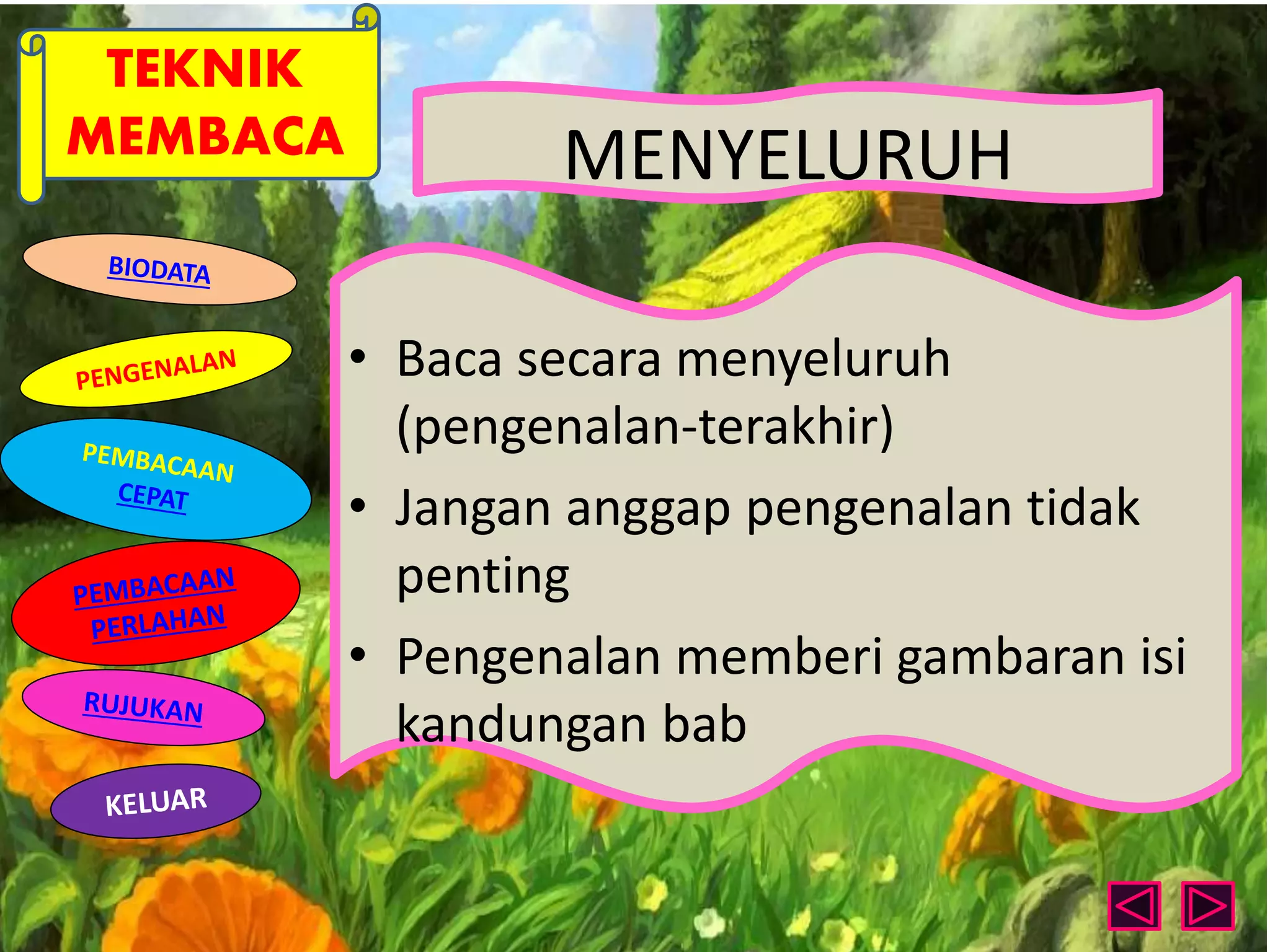 TEKNIK MEMBACA | PPTX