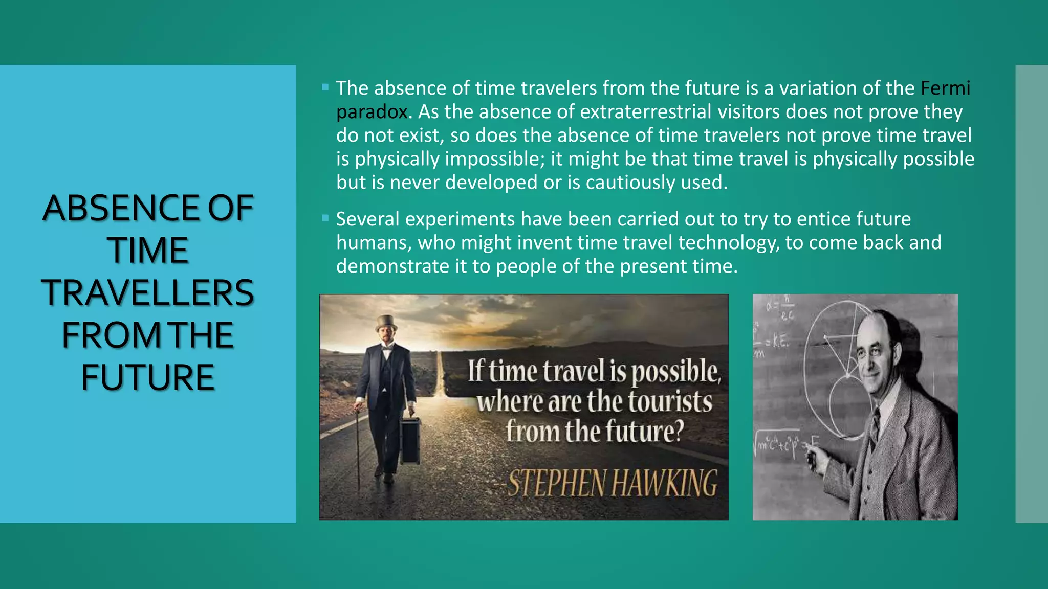 Time Travel: Concepts and Theories | PPTX