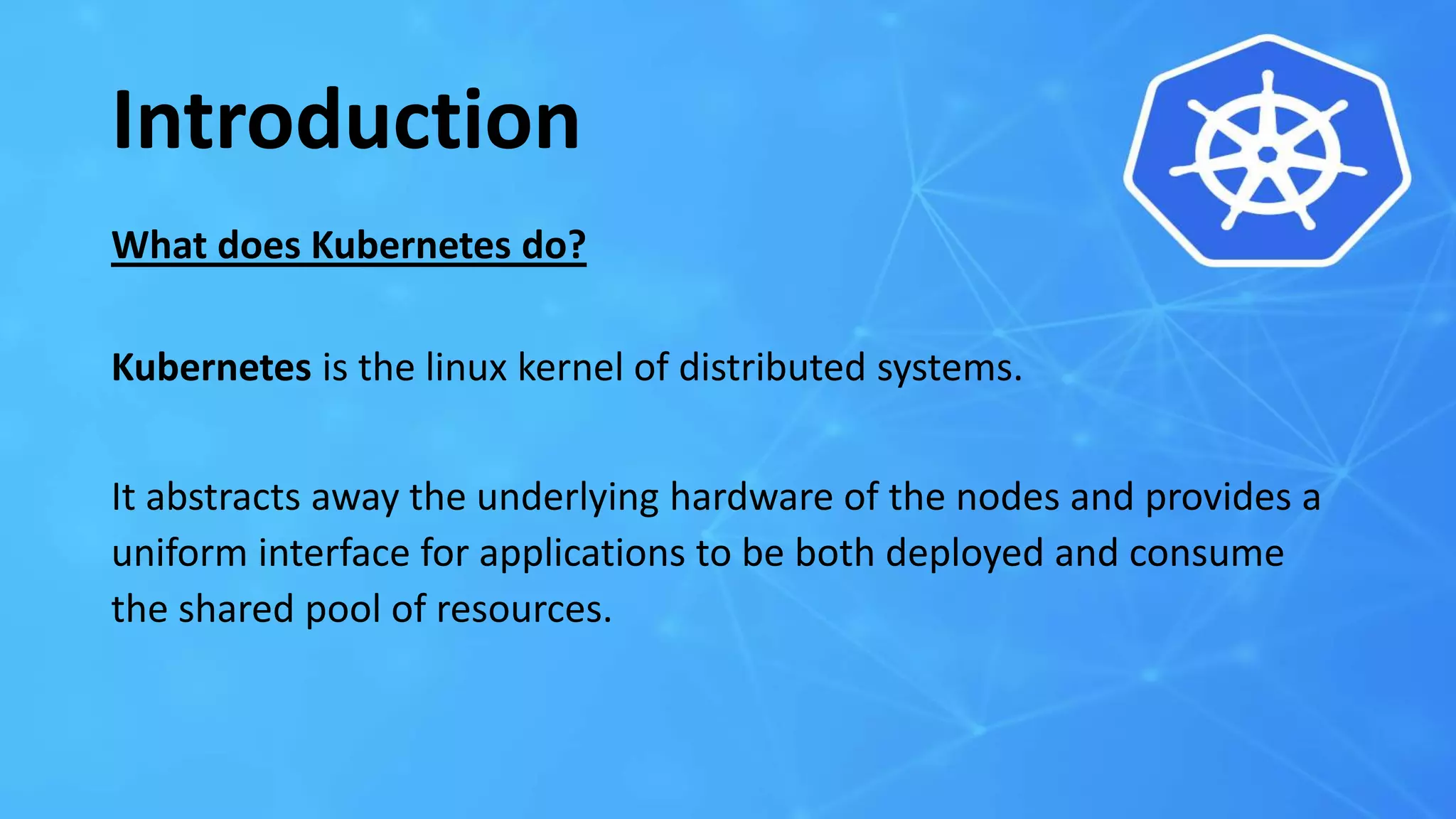 Kubernetes presentation | PPT