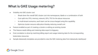 GKE Tip Series - Usage Metering | PDF