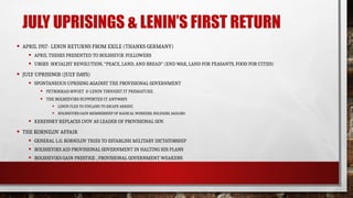 The Russian Revolution: Communism takes over Russia | PPT