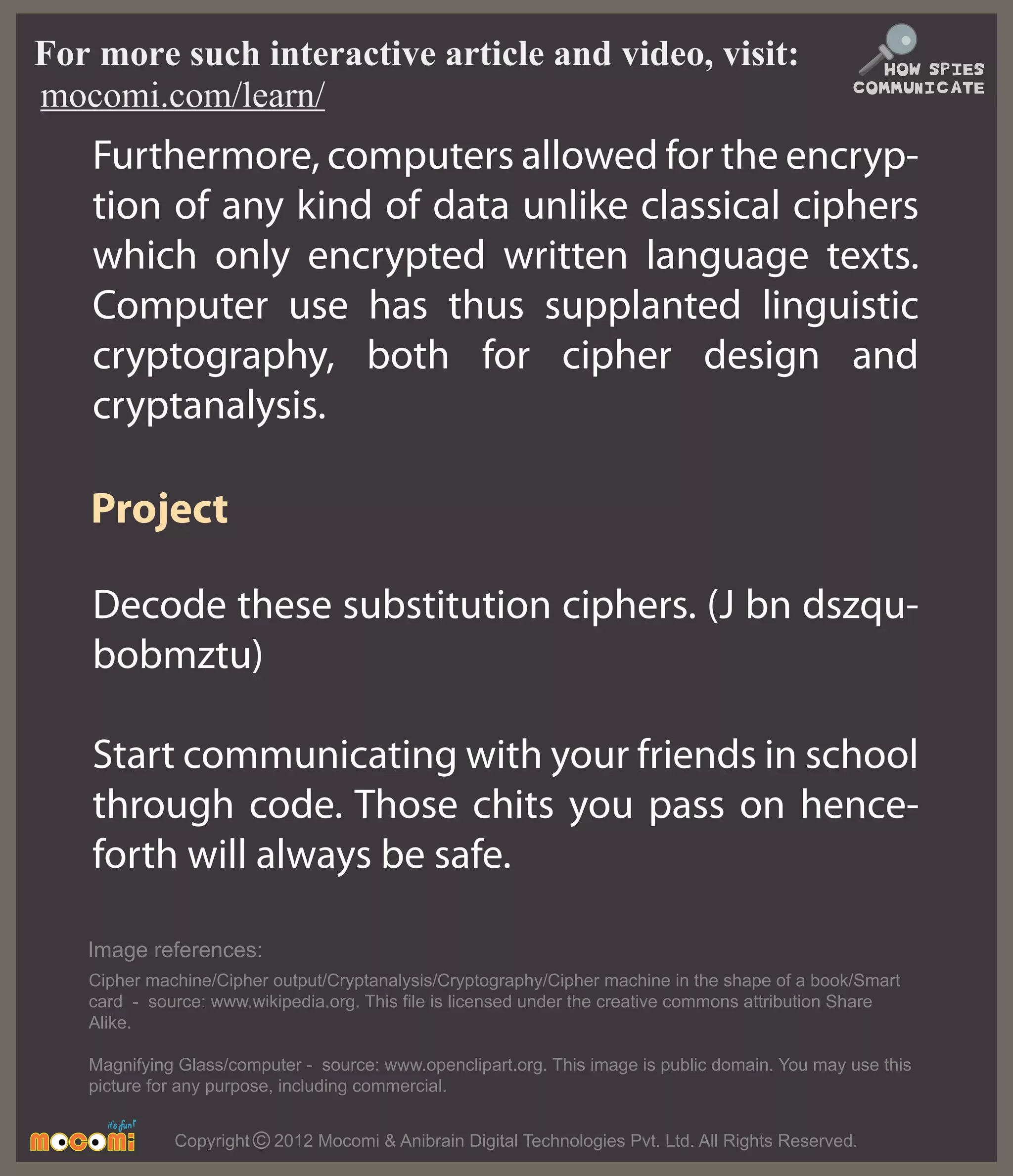 How Spies Communicate – Mocomi.com