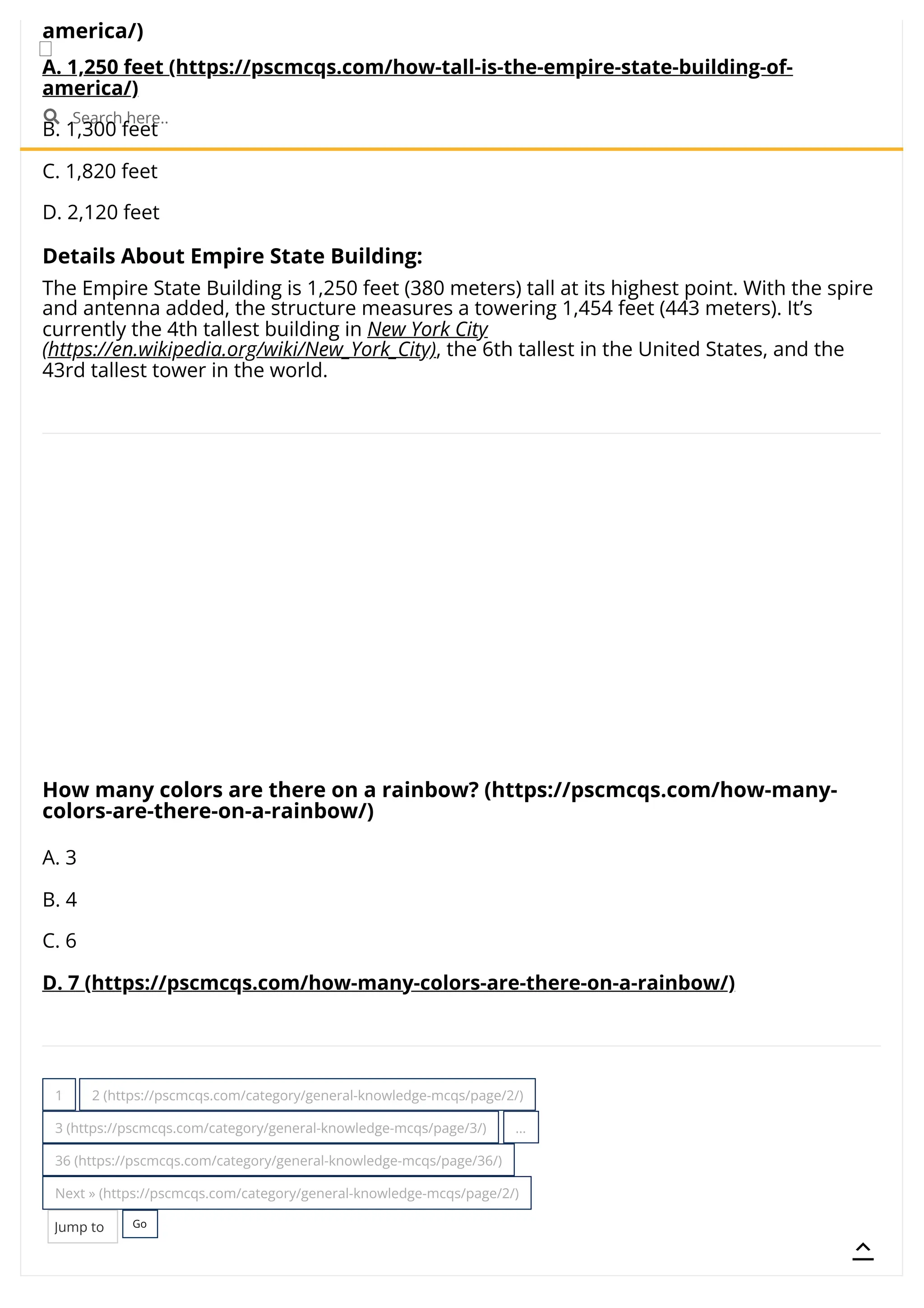GENERAL KNOWLEDGE MCQS | PDF