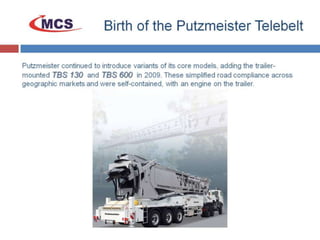 Behind the Telebelt - part 3 The Putzmeister era | PPT