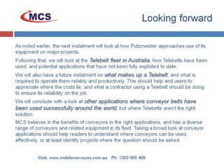 Behind the Telebelt - part 3 The Putzmeister era | PPT