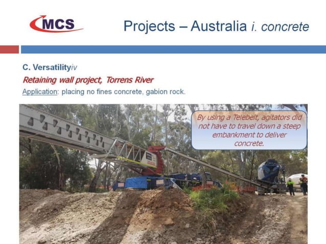 Behind the Telebelt pt 5 - Australian concrete projects | PPT