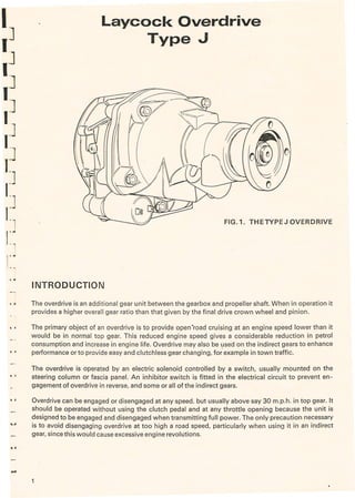 Gkn laylock j type overdrive service manual 277 10-73-2m jwms | PDF