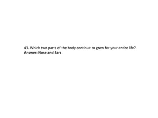 GK Questions for Kids with Answers | PPTX