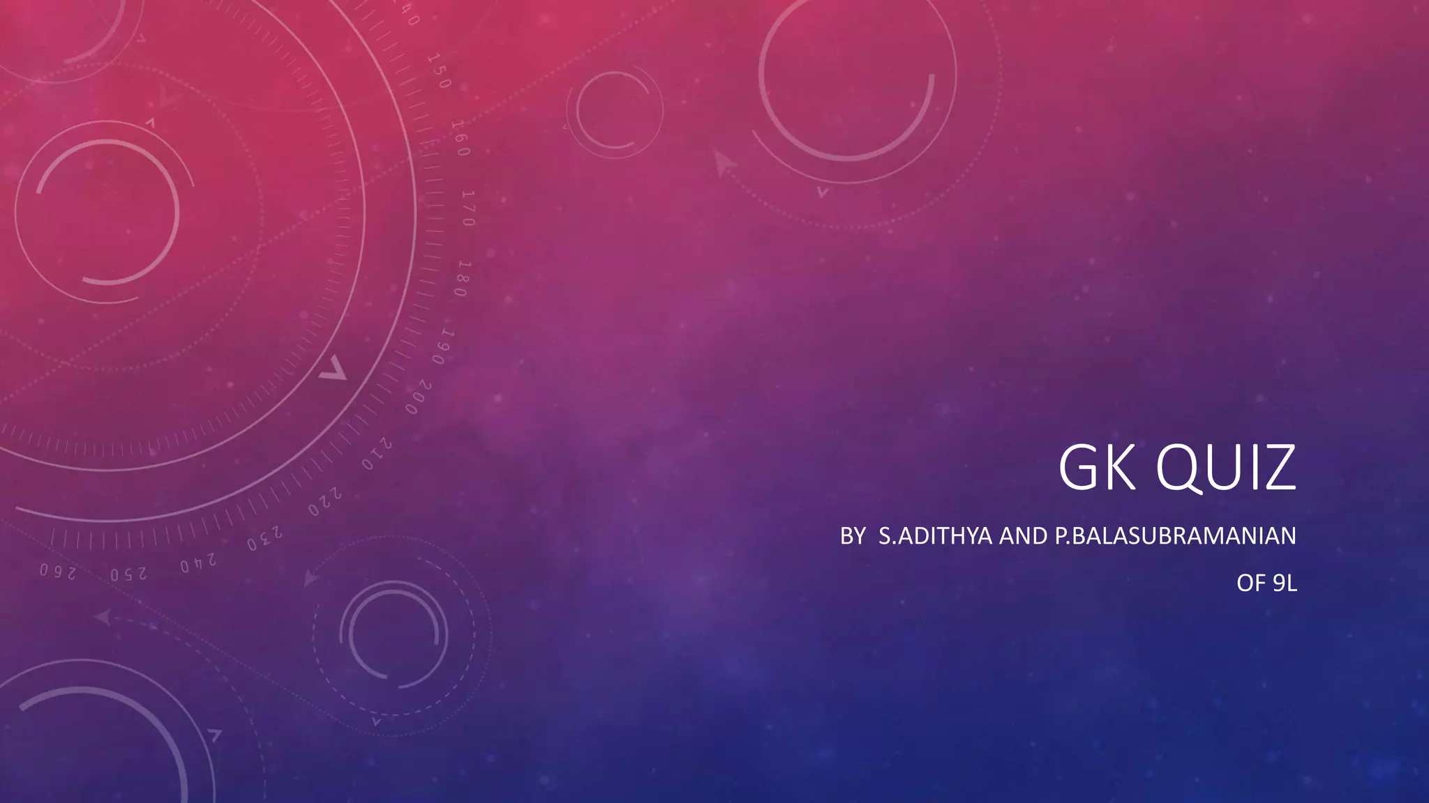 General Knowledge Quiz | PPTX