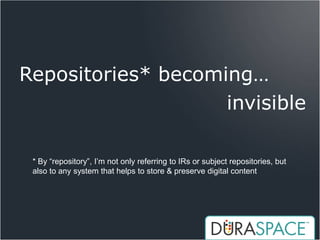 Future Trends for Repositories | PPT