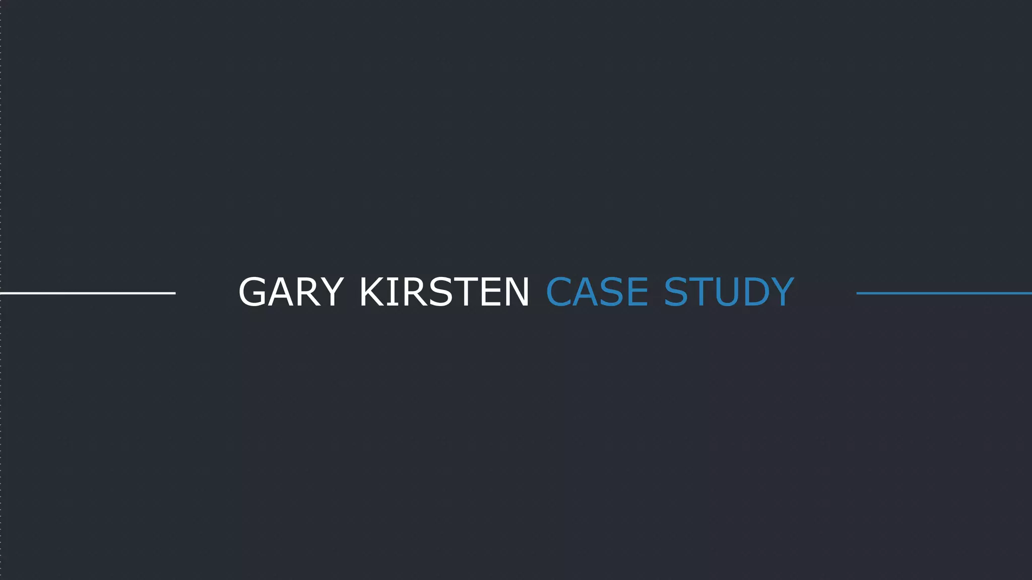 iMod Digital - Case Study - Gary Kirsten Cricket Academy | PPTX