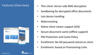 RMS Viewer - Microsoft rights protection for mobiles | PPT