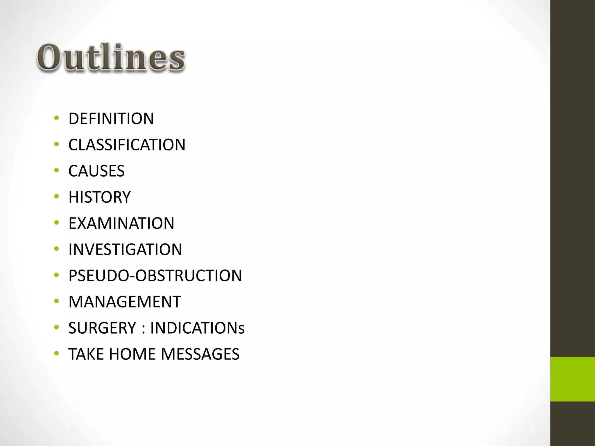 intestinal obstruction | PPTX