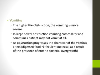 intestinal obstruction | PPTX