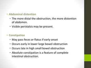 intestinal obstruction | PPTX