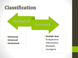 intestinal obstruction | PPTX