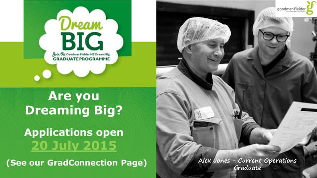 Apply for our Dream Big Graduate Programme | PDF