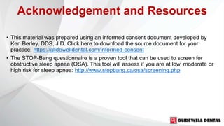 Provisional Mandibular Advancement Therapy (PMAD) | PPTX