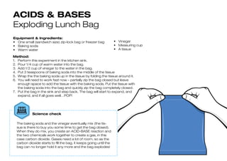 Chemistry experiments for kids at home | PDF