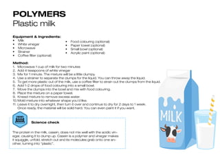 Chemistry experiments for kids at home | PDF