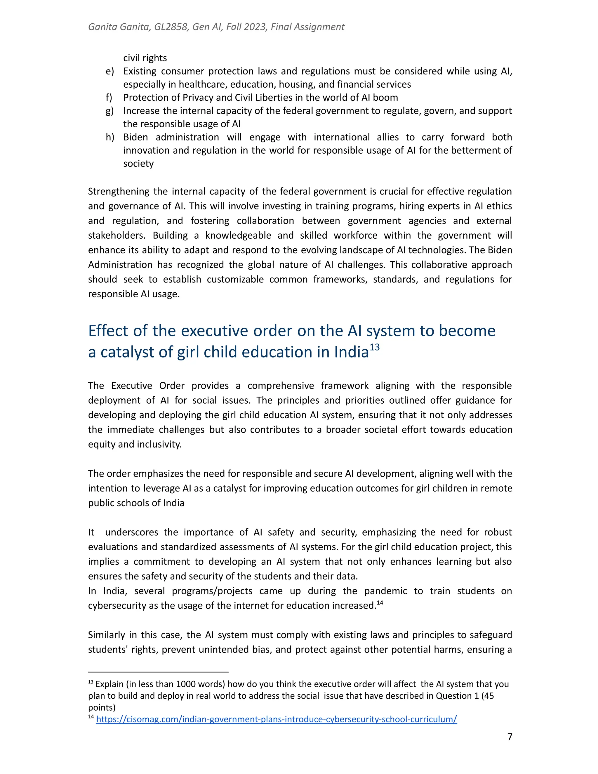 AI as the Catalyst for Girl Child Education in Remote Areas of India | PDF