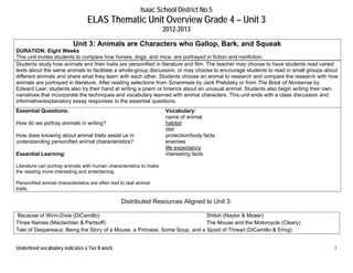 Grade 4 Unit 3 | PPT