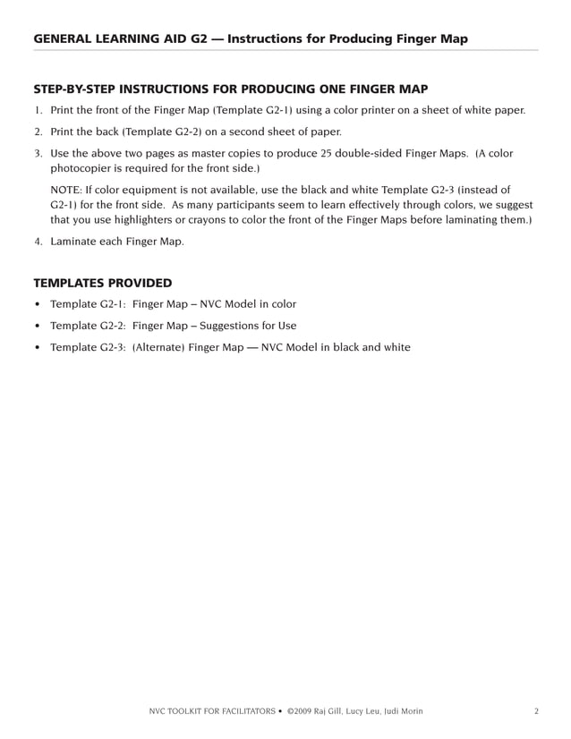 Gla2 finger map | PDF