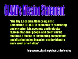 Glaad Presentation | PPT