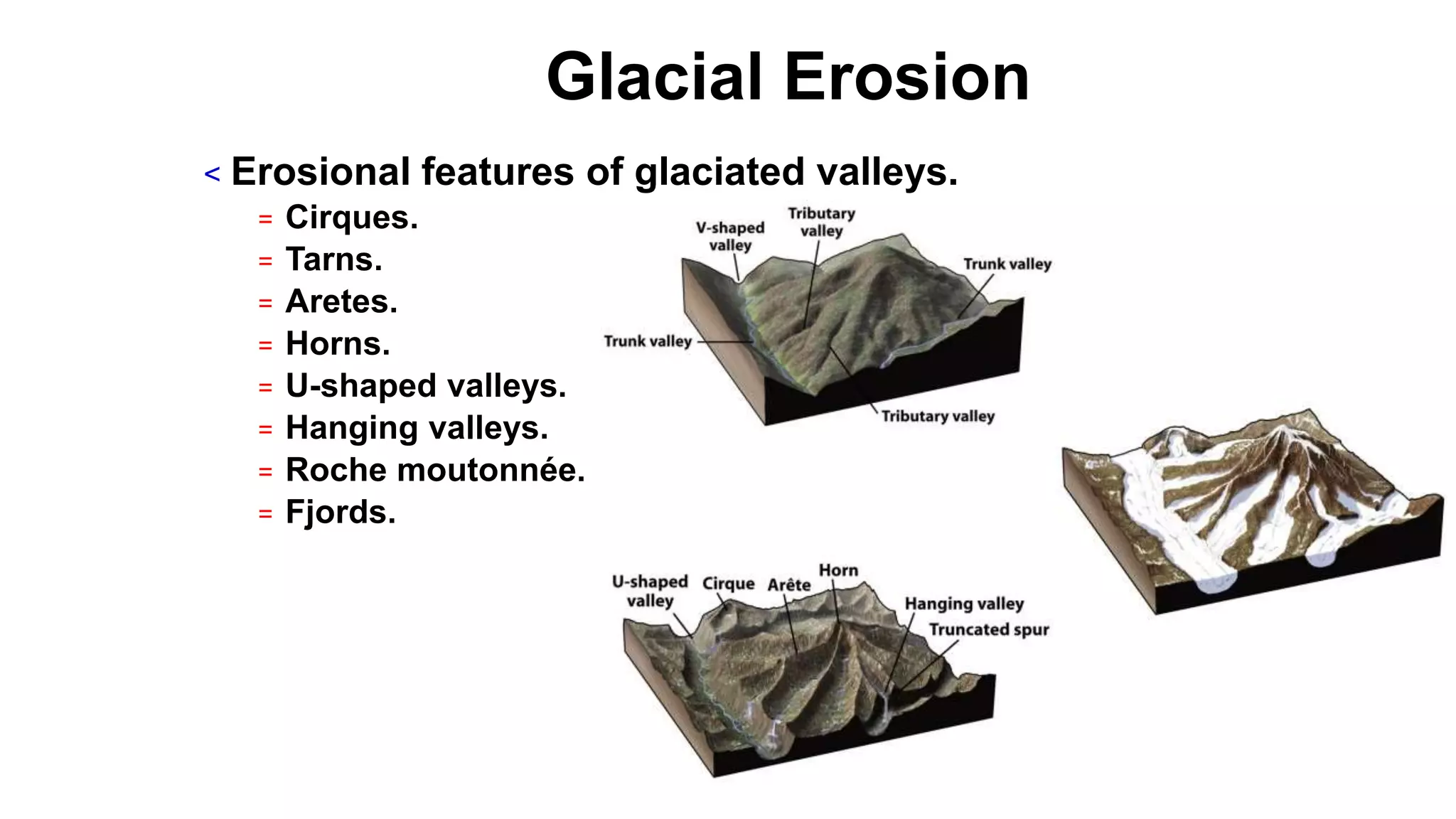 Glacial landforms (geomorphology) | PPTX