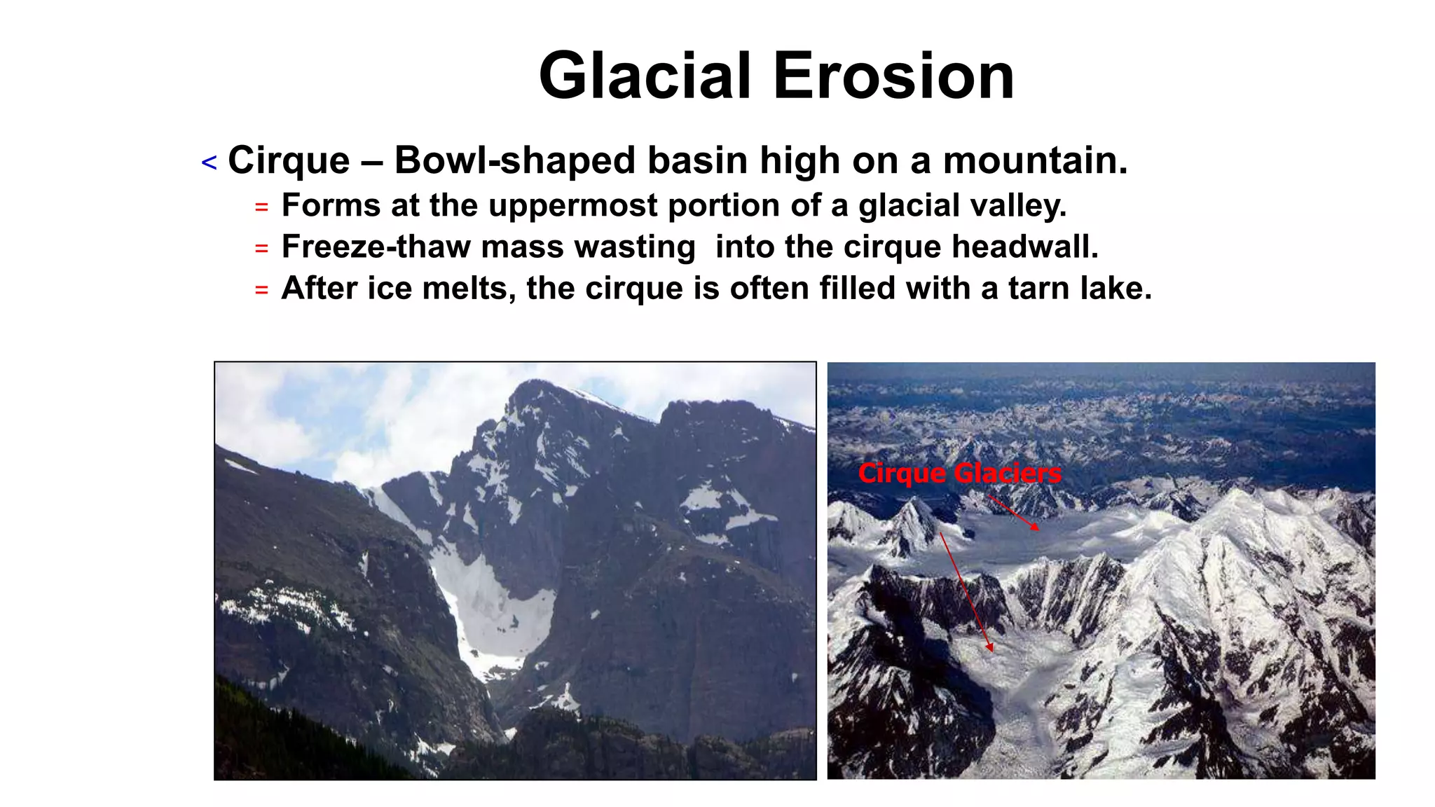 Glacial landforms (geomorphology) | PPTX