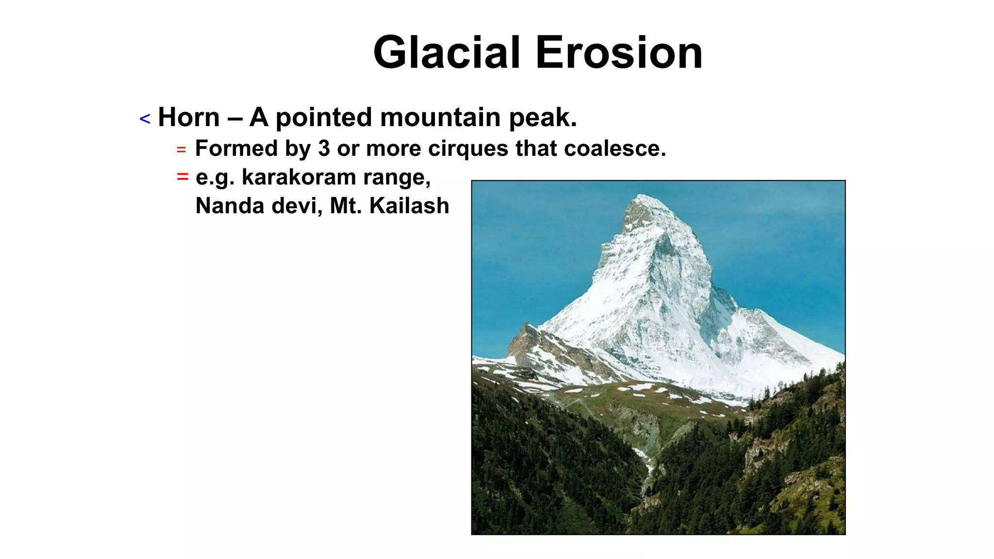 Glacial landforms (geomorphology) | PPTX