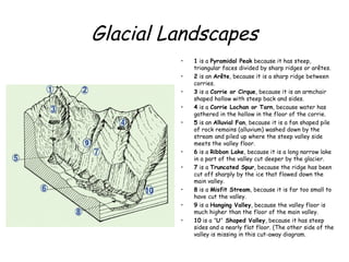 Glacial Erosion Features 3 | PPT | Geography | Science