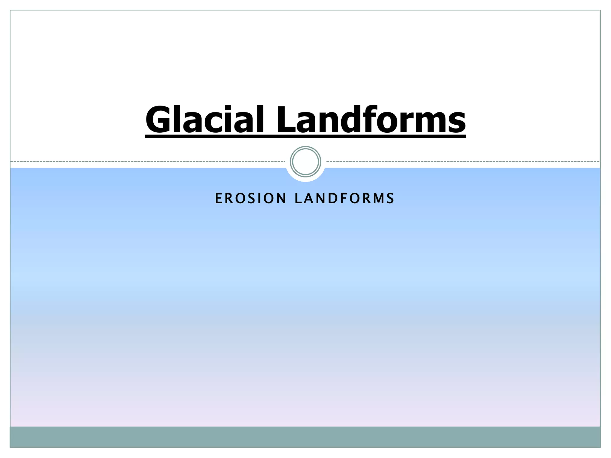 Glacial landforms AS Level Geography | PPTX
