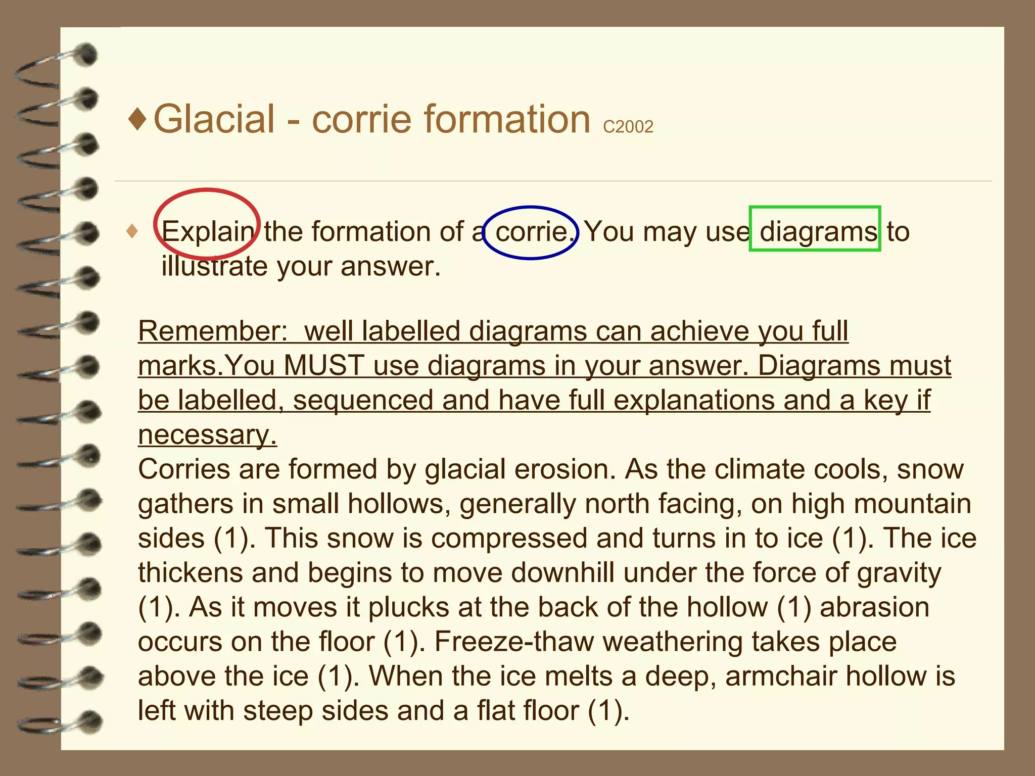 Glacial Model Answers | PPT