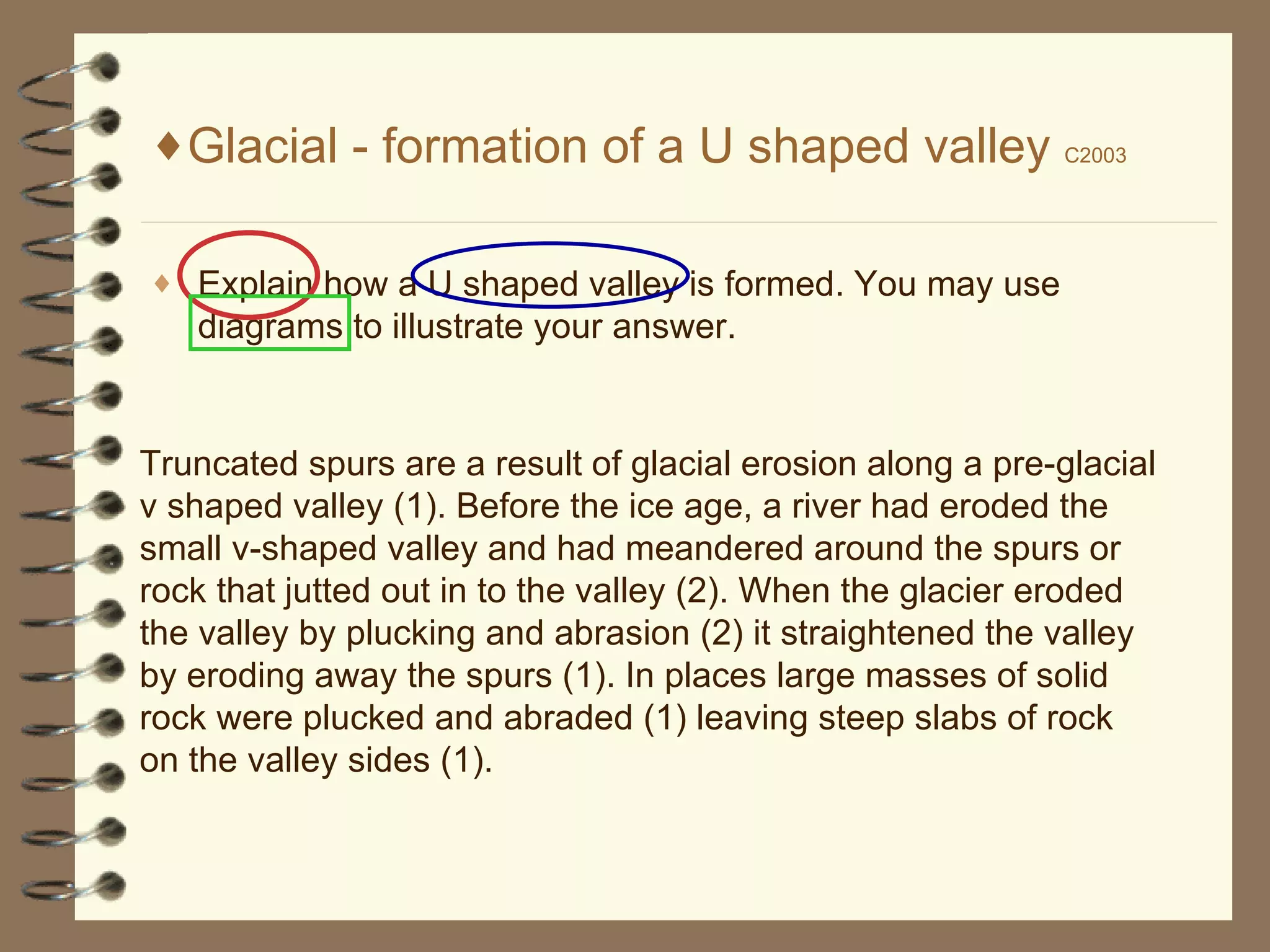 Glacial Model Answers | PPT