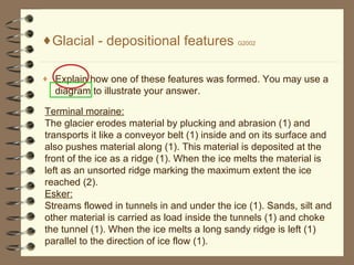 Glacial Model Answers | PPT