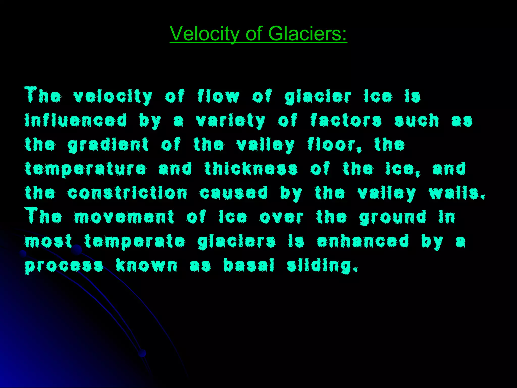 Glacial processes and their land forms. | PPT