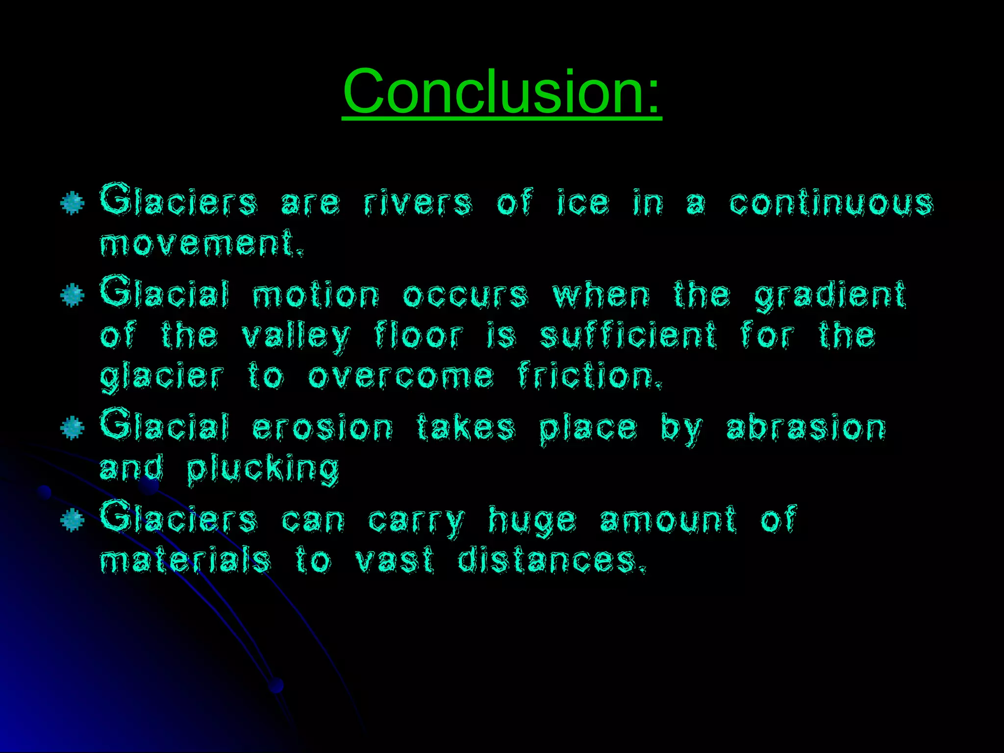 Glacial processes and their land forms. | PPT